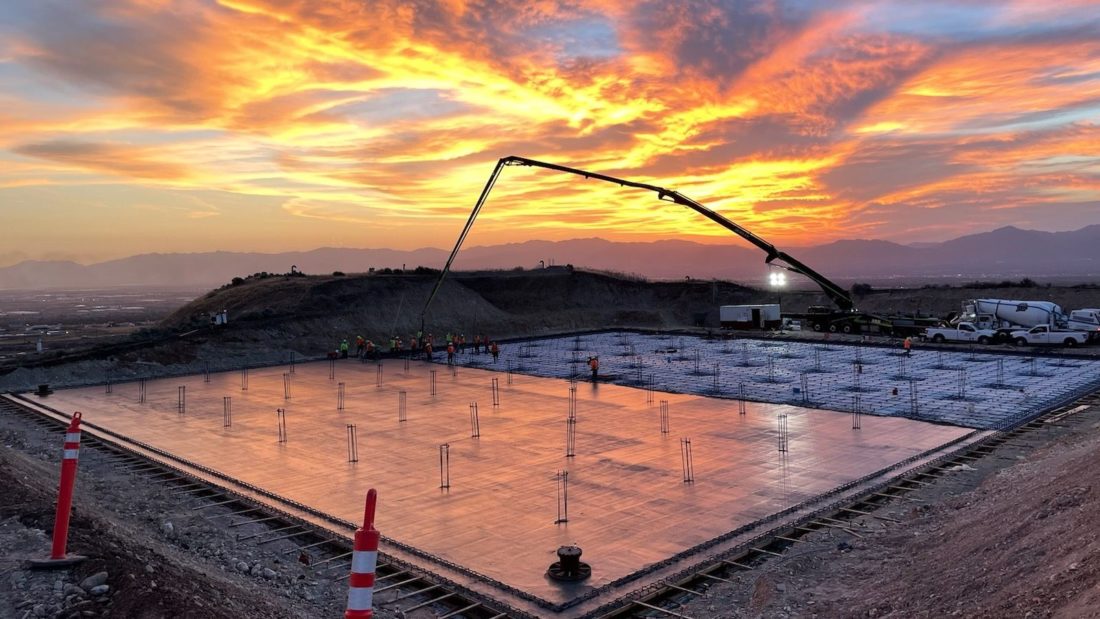 Constructing a 5-million-gallon water tank amid extreme summer heat ...